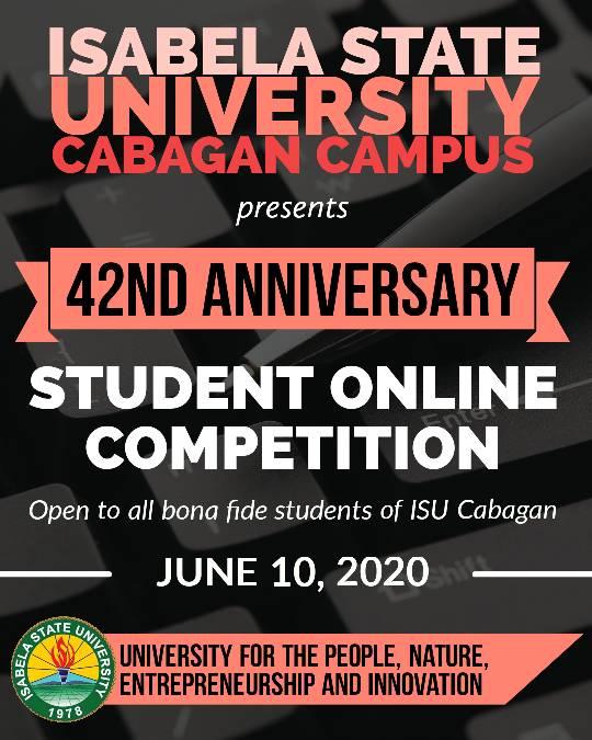 Student Online Competition | Isabela State University | Cabagan Campus