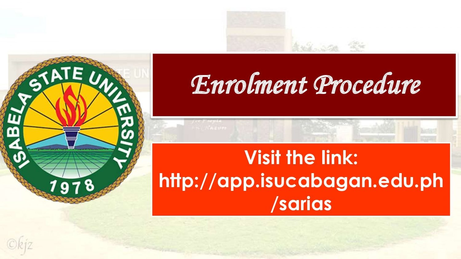 Online Enrolment Procedure for Old Students | Isabela State University ...